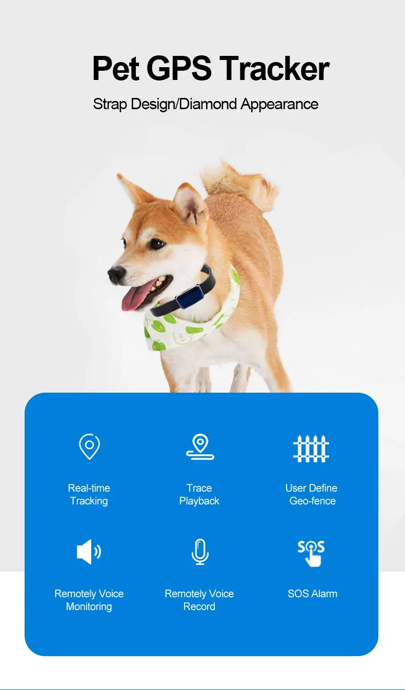 Mini Lbs Tracker Pet Gps Tracker Device Remote Control Anti-lost Waterproof Locator Real-time ...