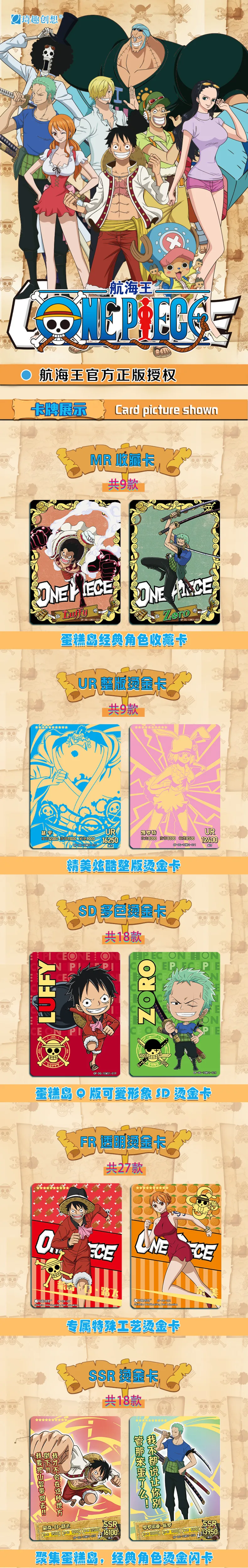 One Pieced Monkey D. Luffy Box Booster Pack Luffy Zoro Nami Chopper Box ...