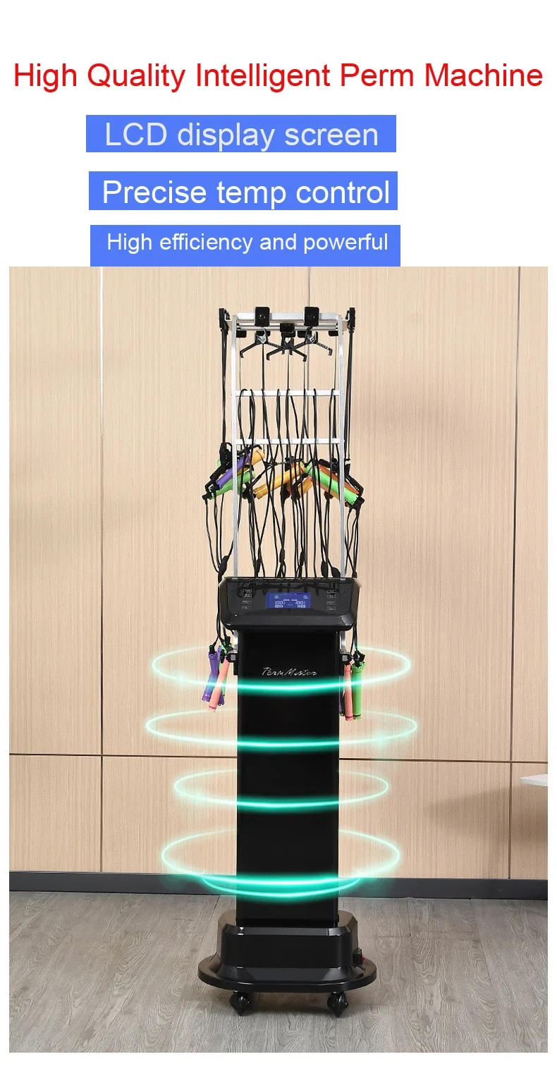 Hair Perm Machine with 40pcs Curly Rods - Digital Perm