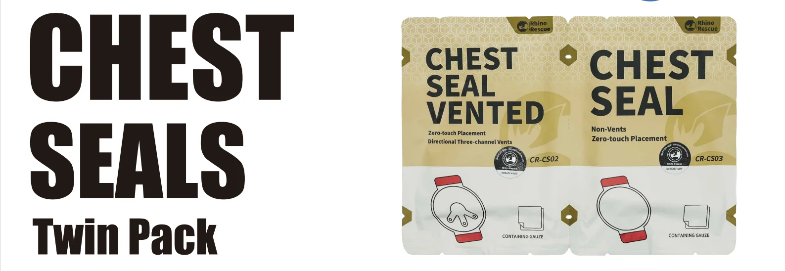 Rhino Rescue First Aid Pneumothorax Ce Certified Medical Vented ...