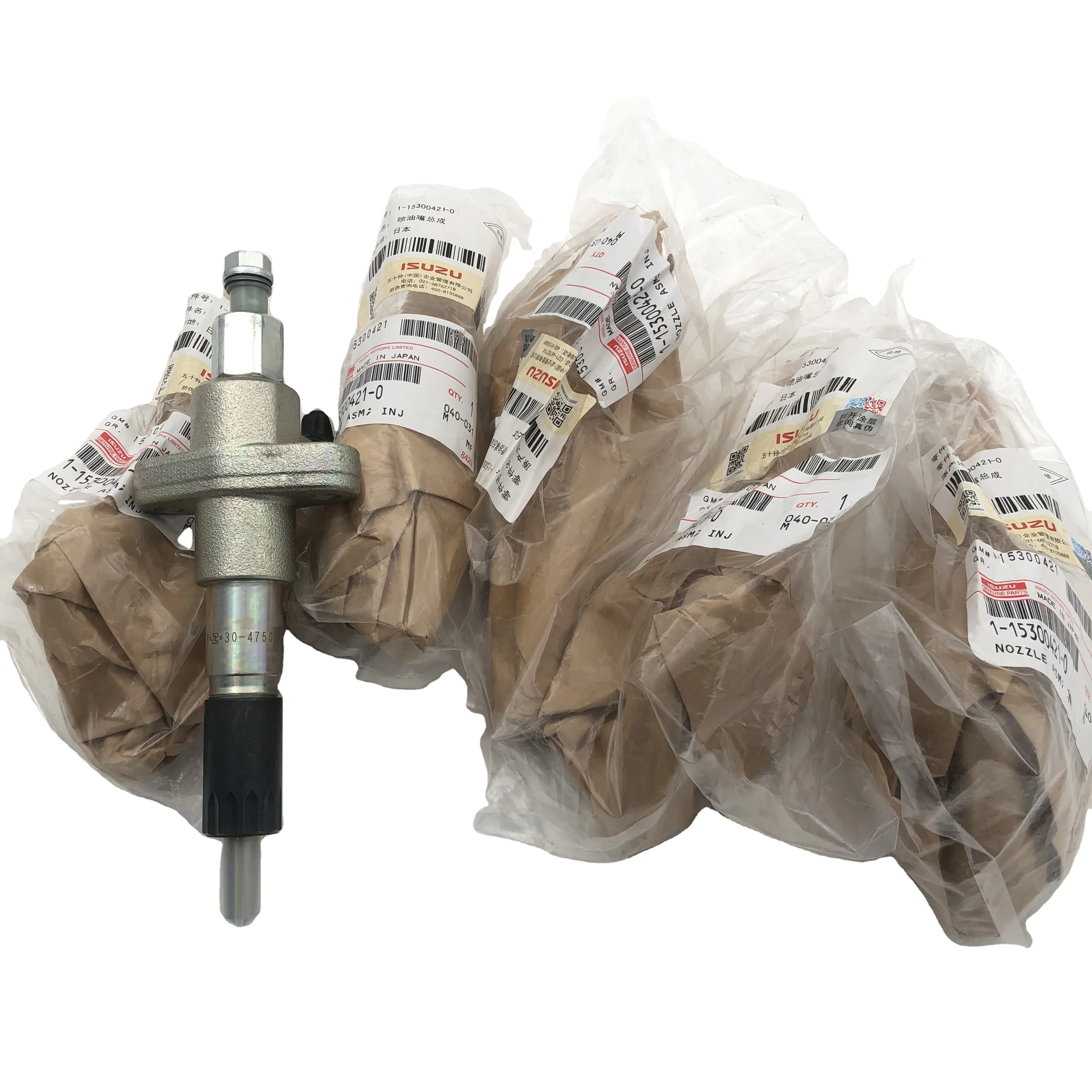 Excavator Spare Parts Isuzu 4bg1 6bg1 Engine Fuel Injector 1-15300421-0 ...