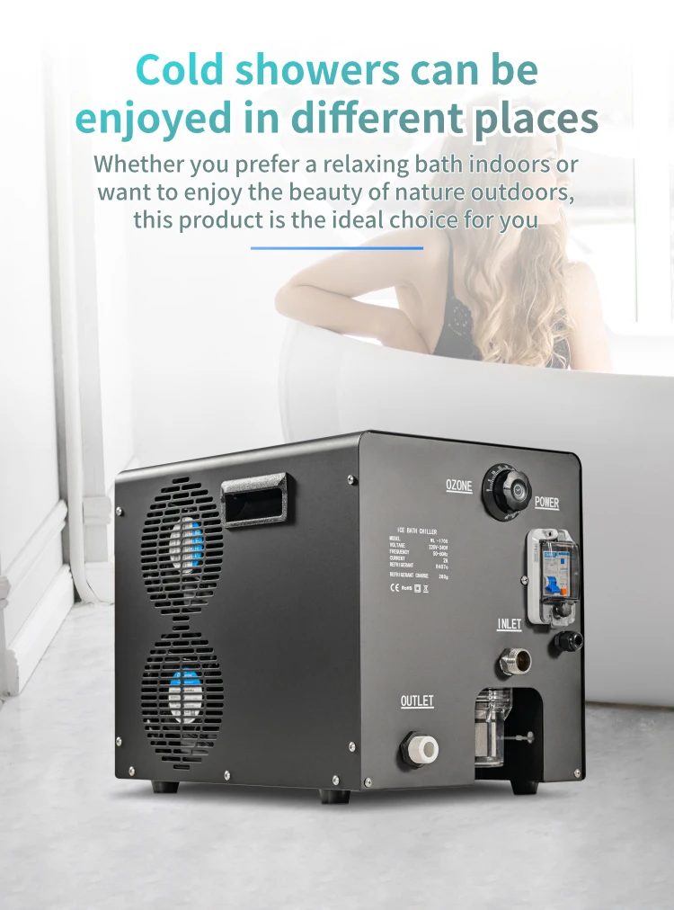 0.5HP Ice Bath Chiller for Athletes - Fast Chilling & Safety