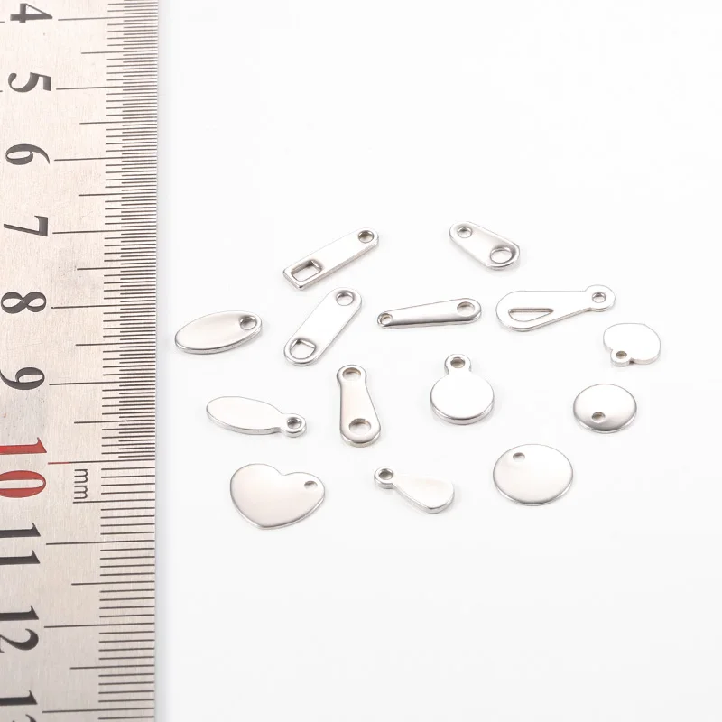 Custom Made Logo Engraved Brand Cheap Pendant Metal Jewelry Tags Charms ...