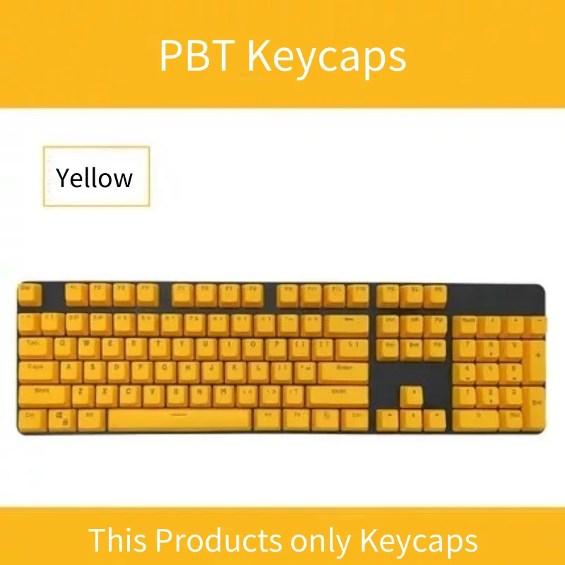 104 Key Keycap Double Color Injection - Transparent Letters