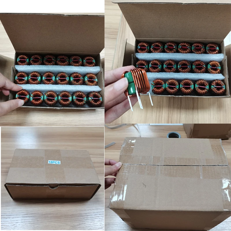 High Current High Power Toroidal Coil Inductor Flat Copper Wire Ferrite ...