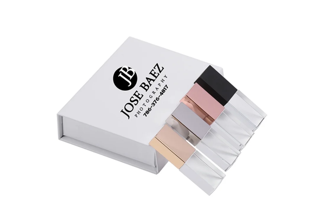 Crystal Usb Flash Drive Custom Logo Usb Stick With Box For Photography ...