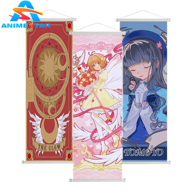 9 Styles Custom Anime Wall Scroll Card Captor Sakura Printing Poster ...
