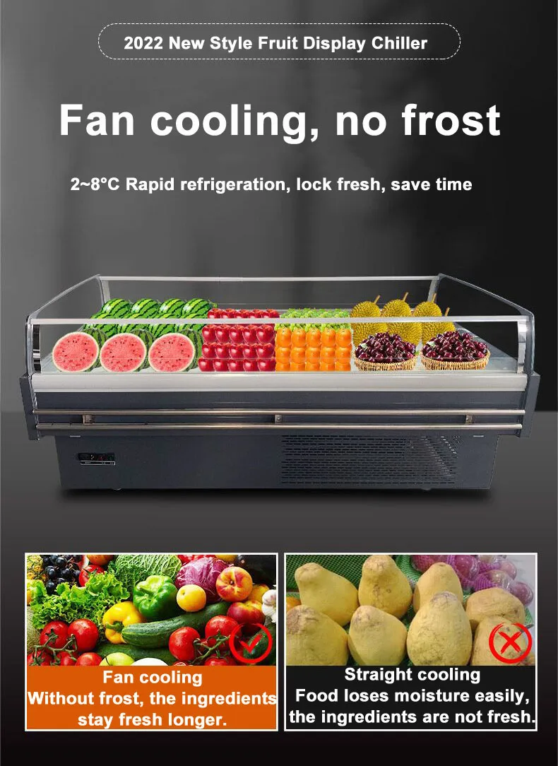 Commercial Horizontal Fruits/vegetables Freezer Refrigerator For ...