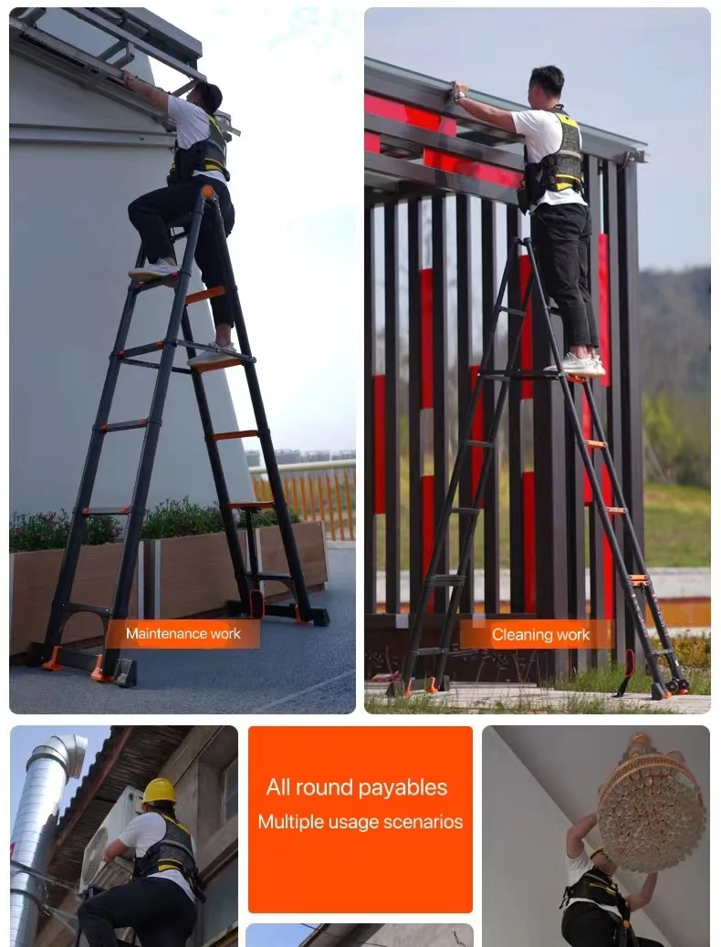 Aluminum Telescopic Ladder - Durable & Versatile Solutions