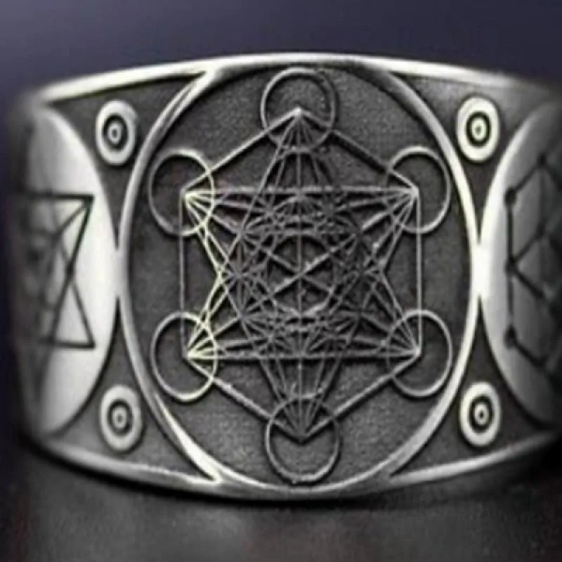 Vintage Archangel Metatron Rings - Symbolize Warrior Spirit
