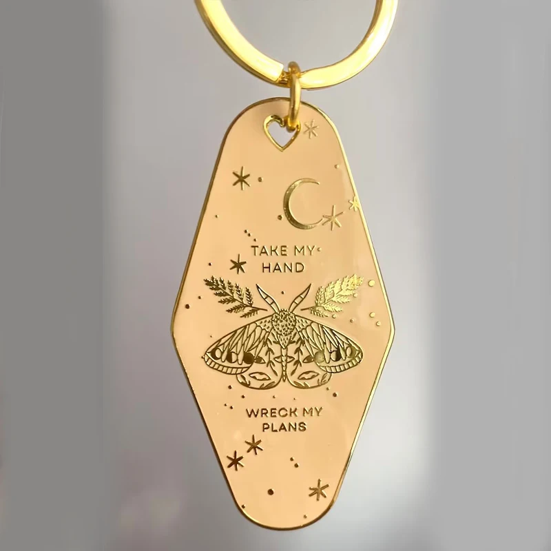 Custom Hotel Keychains - Retro Vintage Motel Room Evermore