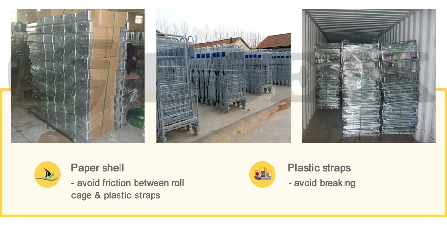 Industrial Logistic Stacking Foldable Nestable Storage Metal Wire Mesh ...