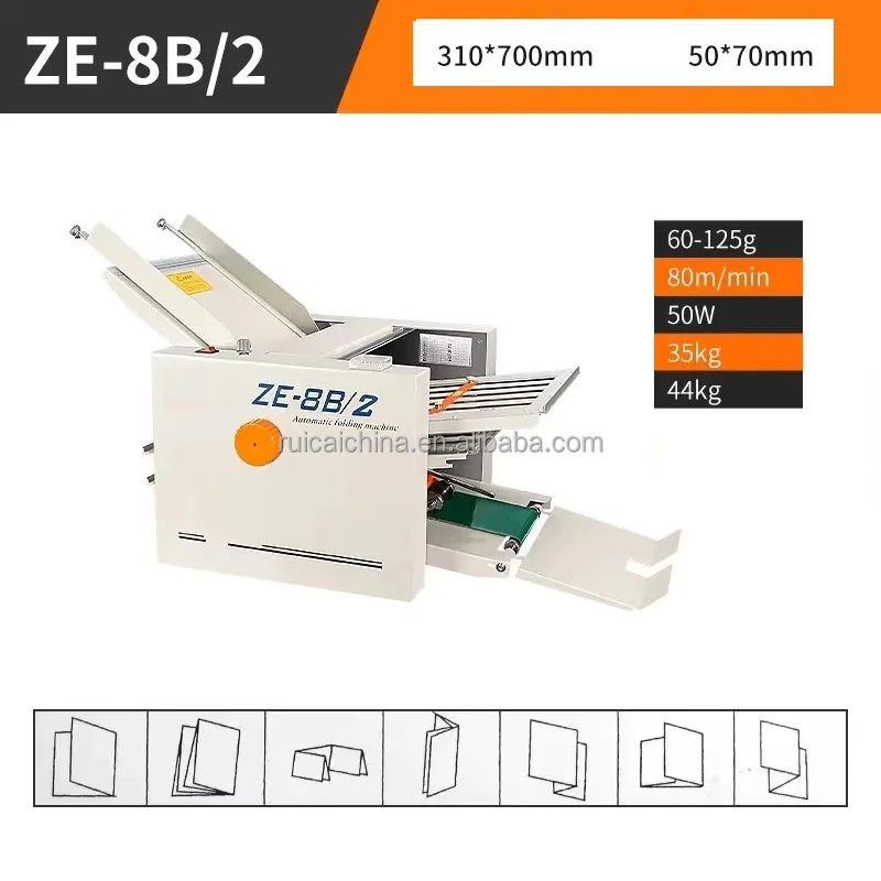 4 Fold Plate Automatic Letter Brochure Envelope Card Paper Folding ...