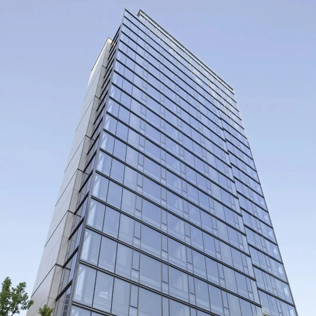 standard curtain wall glass sizes semi hidden frame Storefront Curtain ...