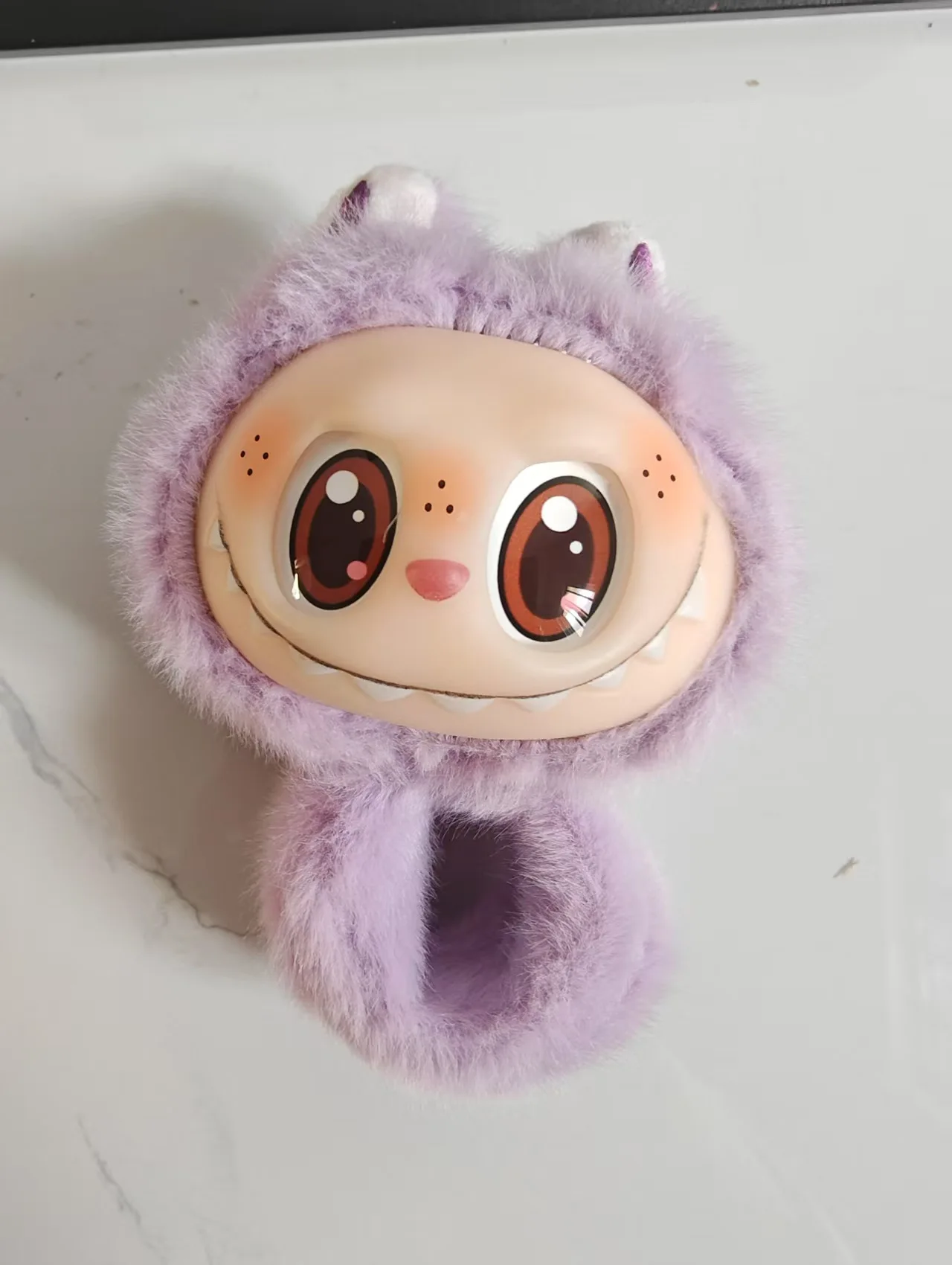 LABUBU Plush Clap Ring Bracelet - Kawaii Stress Relief