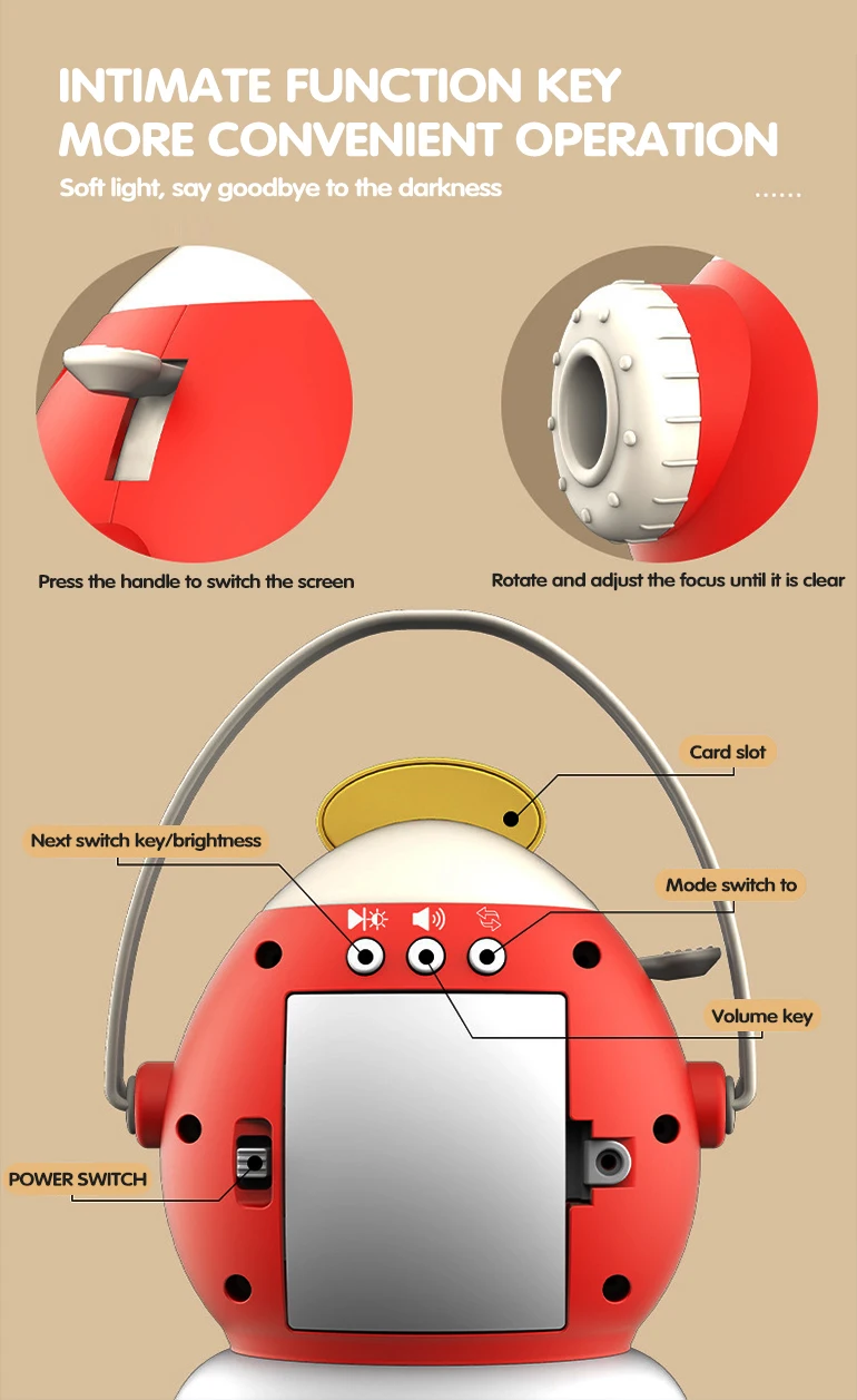 Multi Functional Educational Toys Luminous Film Disc Kids Story Book ...