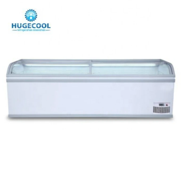 Industrial deep display refrigerators & freezers with compressor for ...