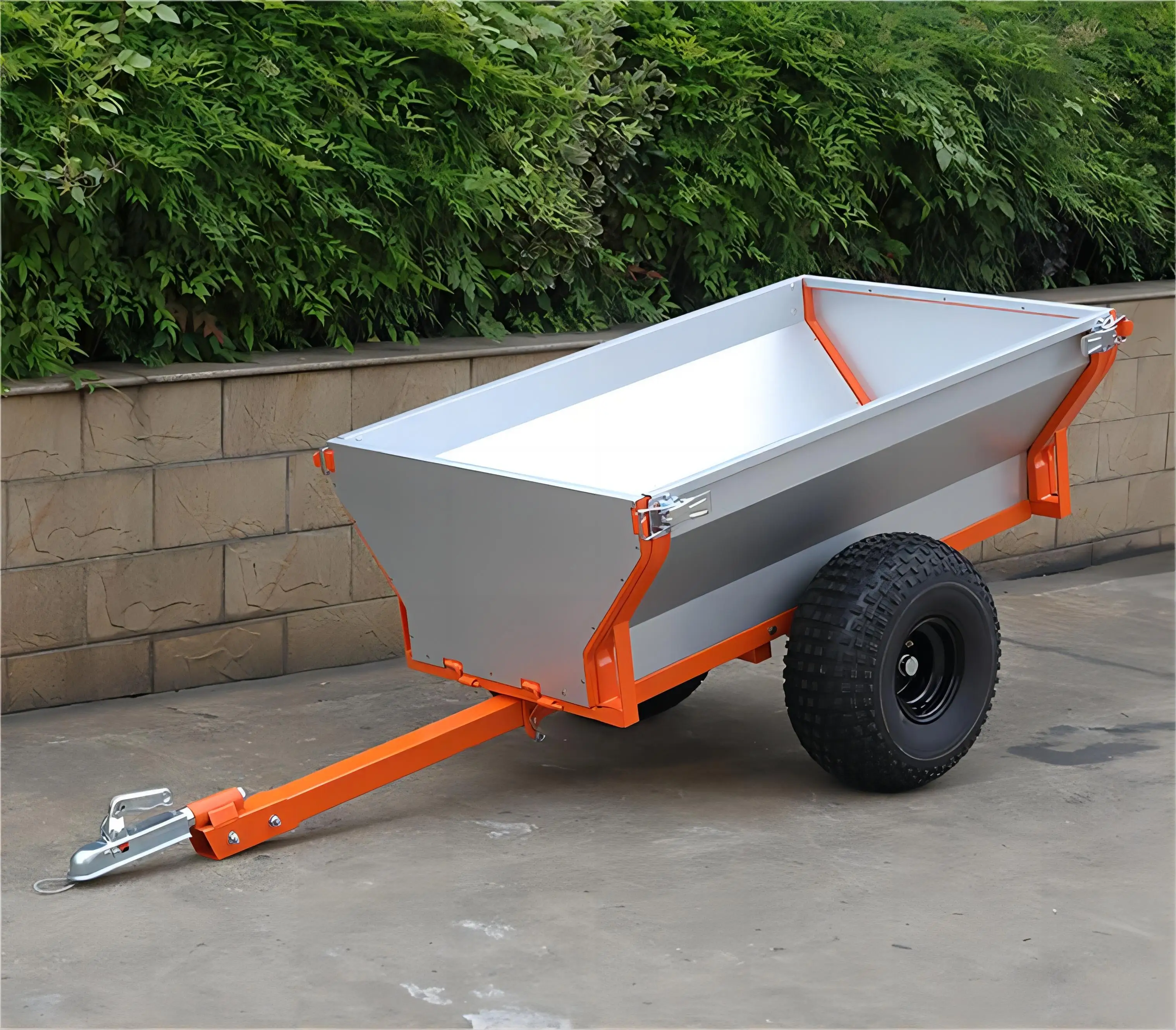 Garden Farm Low Loader ATV Tow Behind Small Utility Trailer