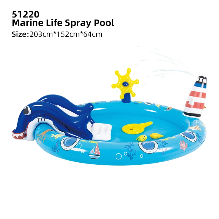 Blow up Inflatable Pool Play Center - Outdoor Fun
