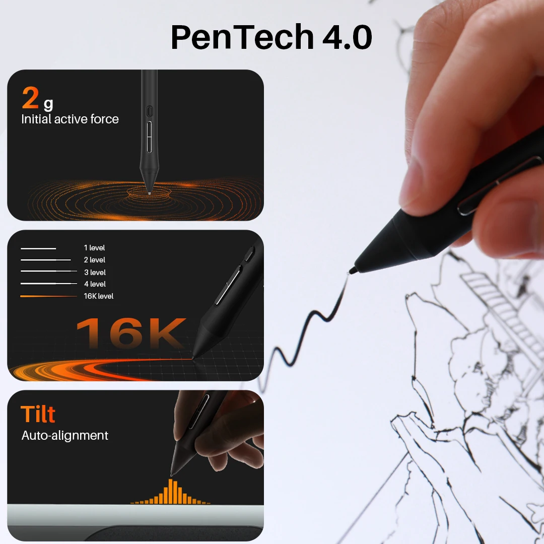 Huion 27 Inch 4K Digital Pen Graphic Tablet - Kamvas Pro 27