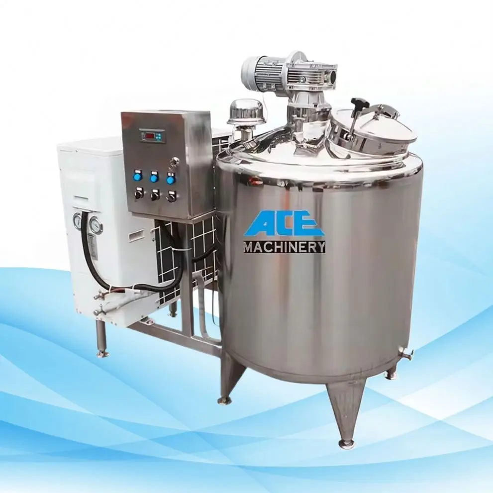 Cow Refrigerated Chiller Agitator Receiving Cold Storage Raw Milk ...