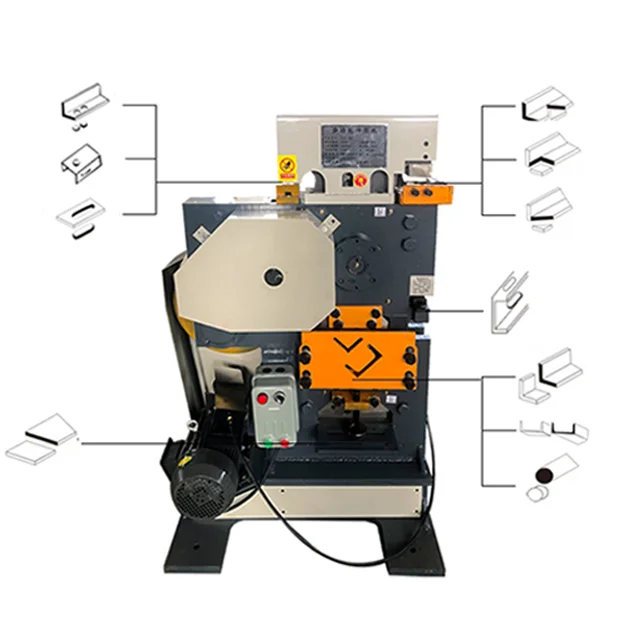 Joint Ironworker Multi Function Combined Metal Punching And Shearing ...