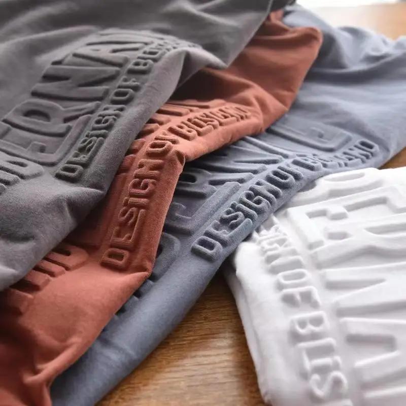 Shop High Quality 100% Cotton T-Shirts with 3D Embroidery