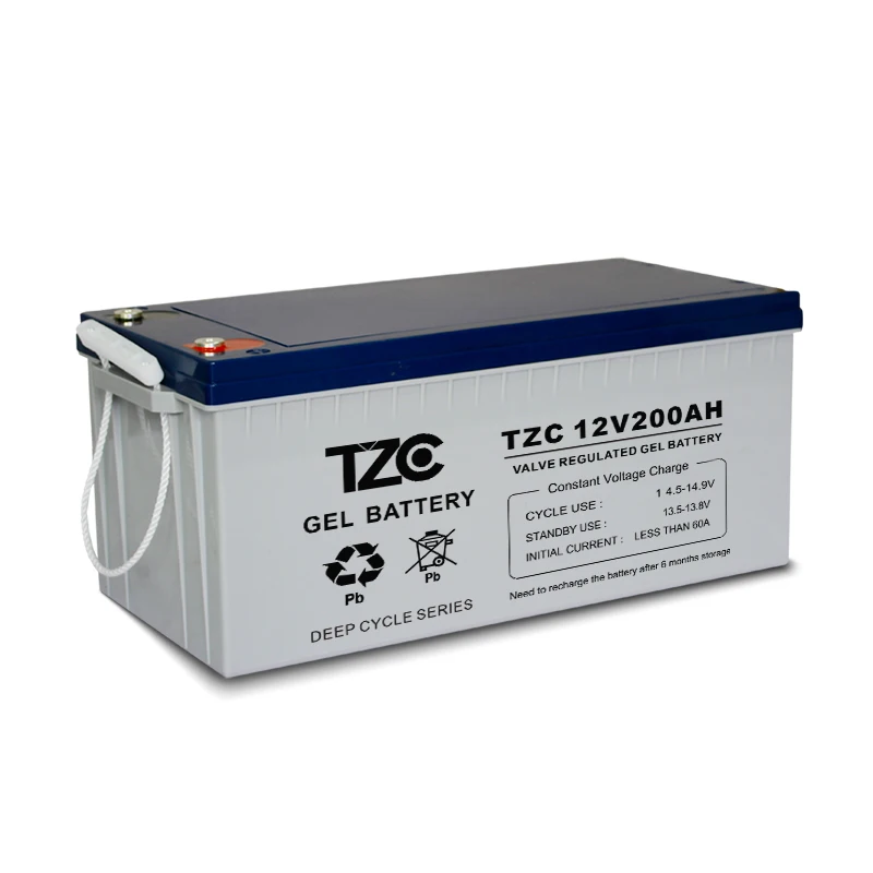 Tzc Solar Deep Cycle Gel Battery 12v 100ah 150ah 200ah Lead Acid Battery With Long Lifespan ...
