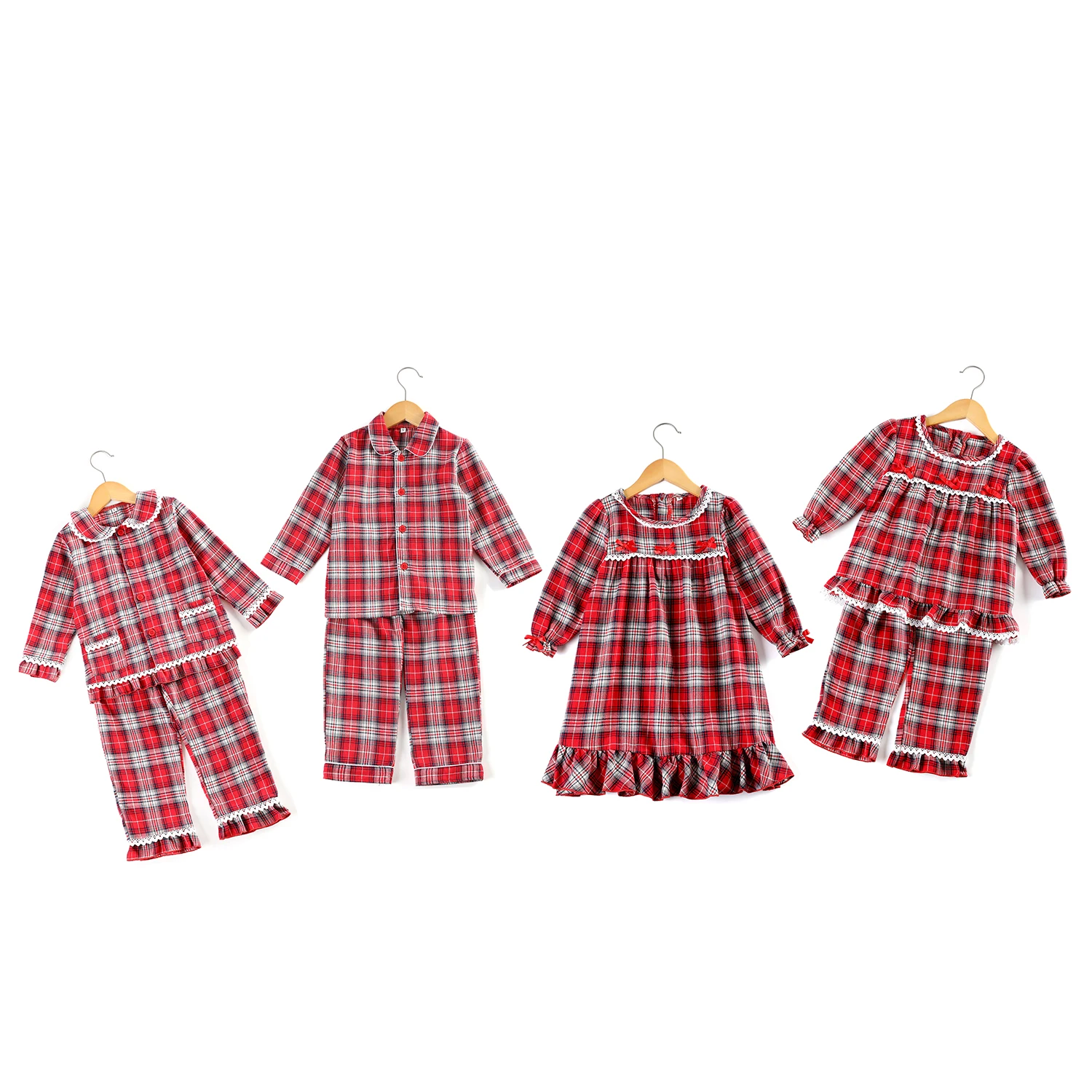 Rts No Moq Sibling Matching Pjs Baby Girls Boys Tartan Family Matching ...