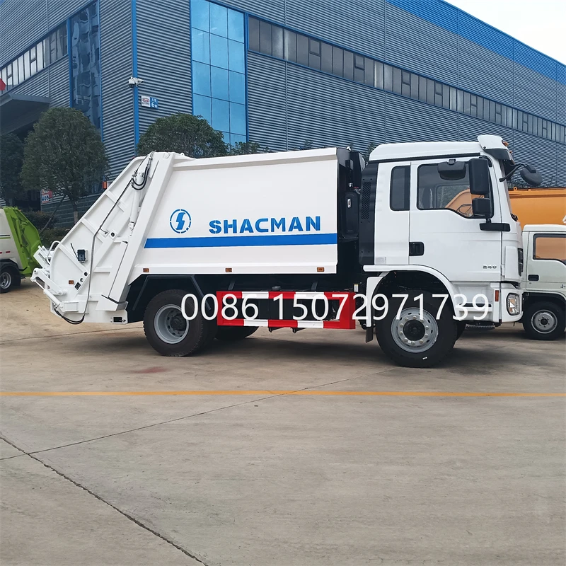 Garbage Refuse Compactor Truck Chassis 8 Cubic Meters Garbage Refuse ...