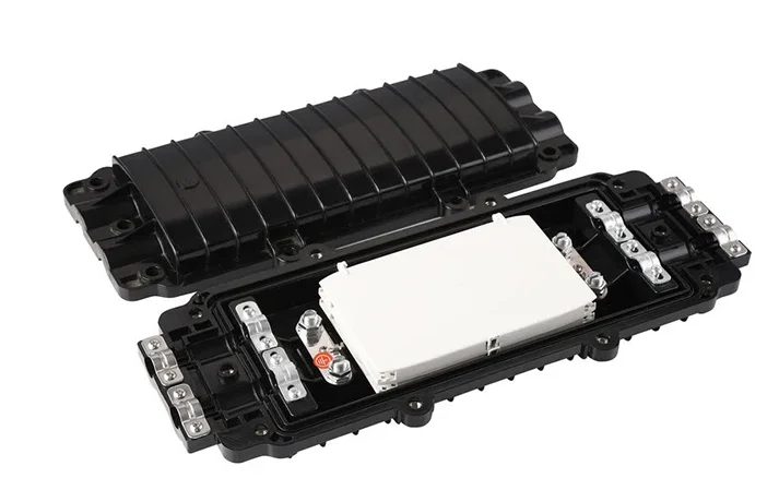 Horizontal 48 Core Fiber Optic Splice Closure Cable Inline Enclosure ...