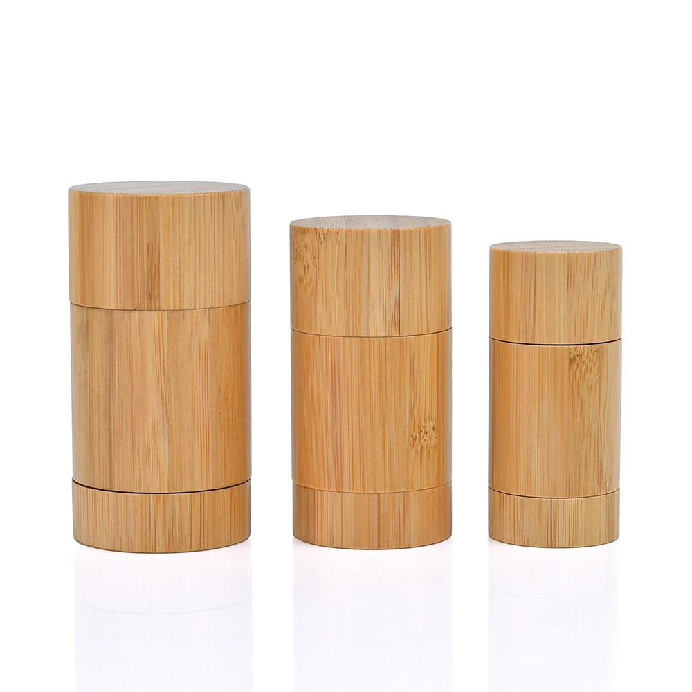 Natural Bamboo Wood Deodorant Twist Roll up Tube