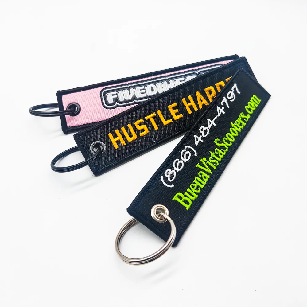 Newest Custom Lanyard Fabric Keychain Move Flight Airplane Embroidery ...