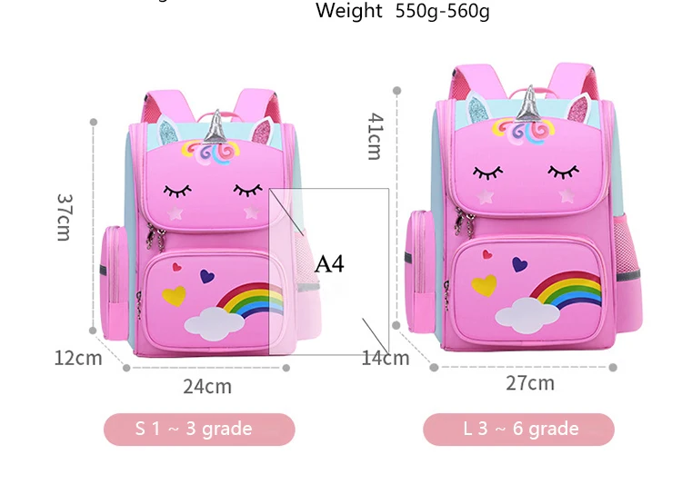 Wholesale Unicorn School Backpacks for Girls Large-capacity Child Book ...