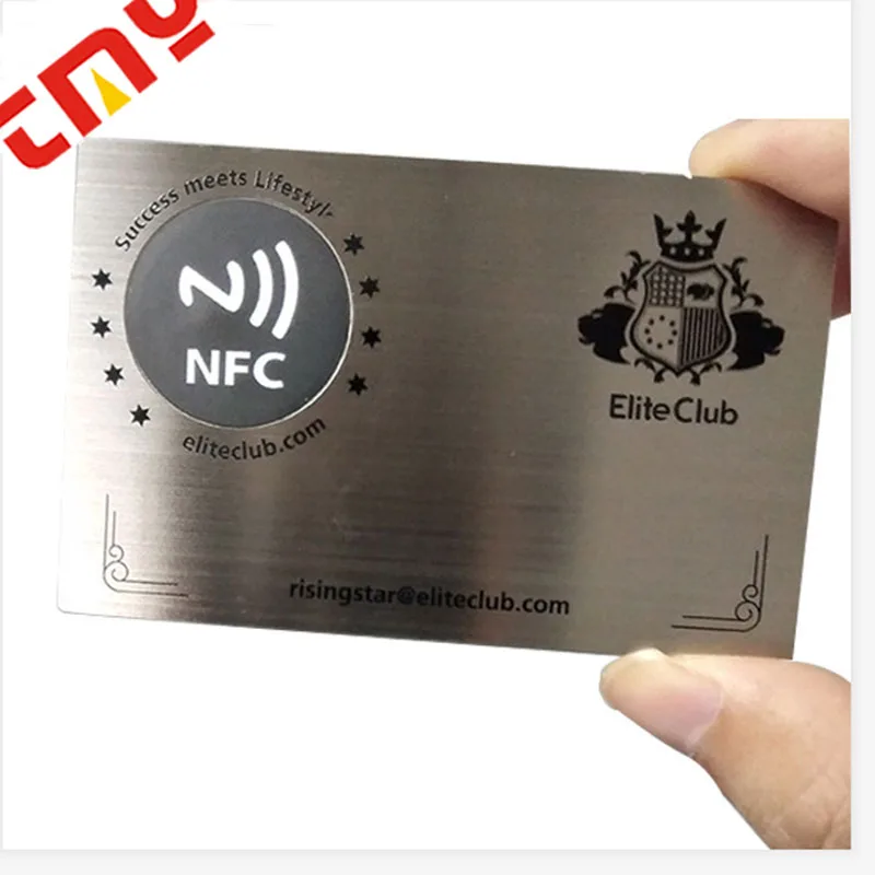 Factory Price Nfc Blank Black Metal Business Card Nfc 213 215 216 Contactless Nfc Card With Qr ...