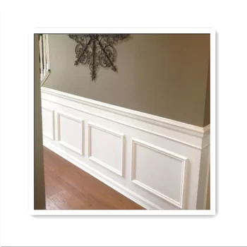 French Style Wainscoting Indoor Decoration Panels Solid Wood Wall ...