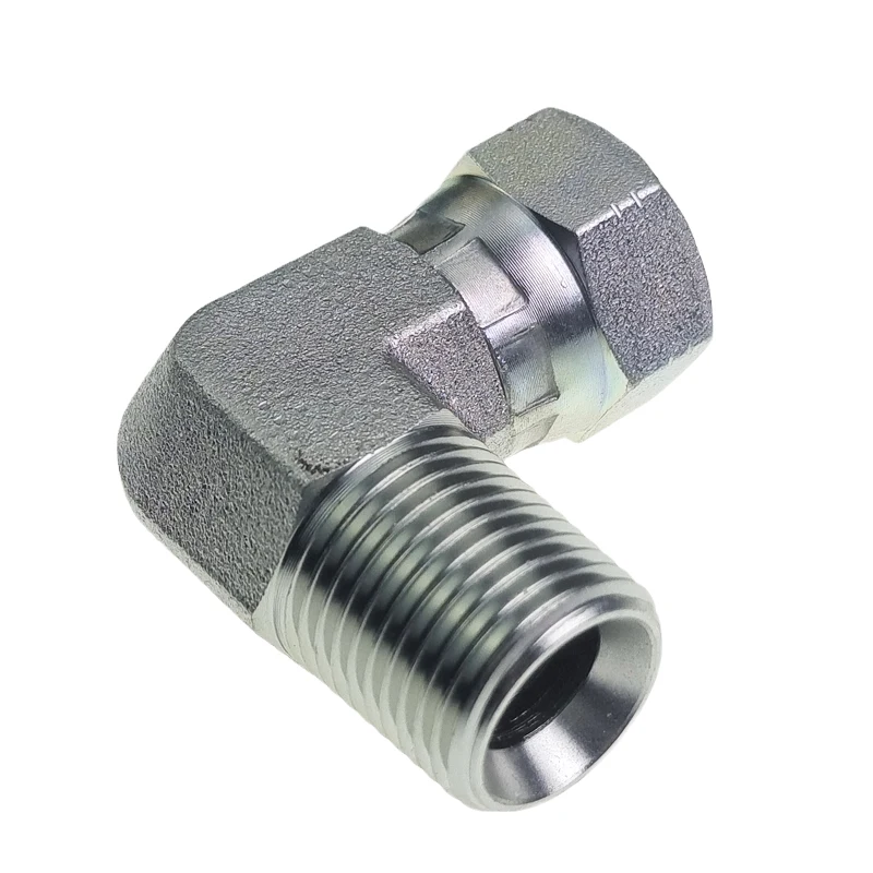Cc Cd Male Thread Hydraulic Barrel Branch Tee Fittings With Swivel Nut ...