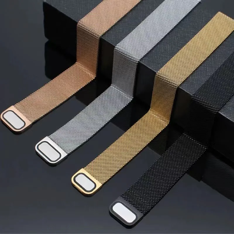 Slim Magnetic One-piece Steel 44mm Smart Watch Strap For Apple Watch ...