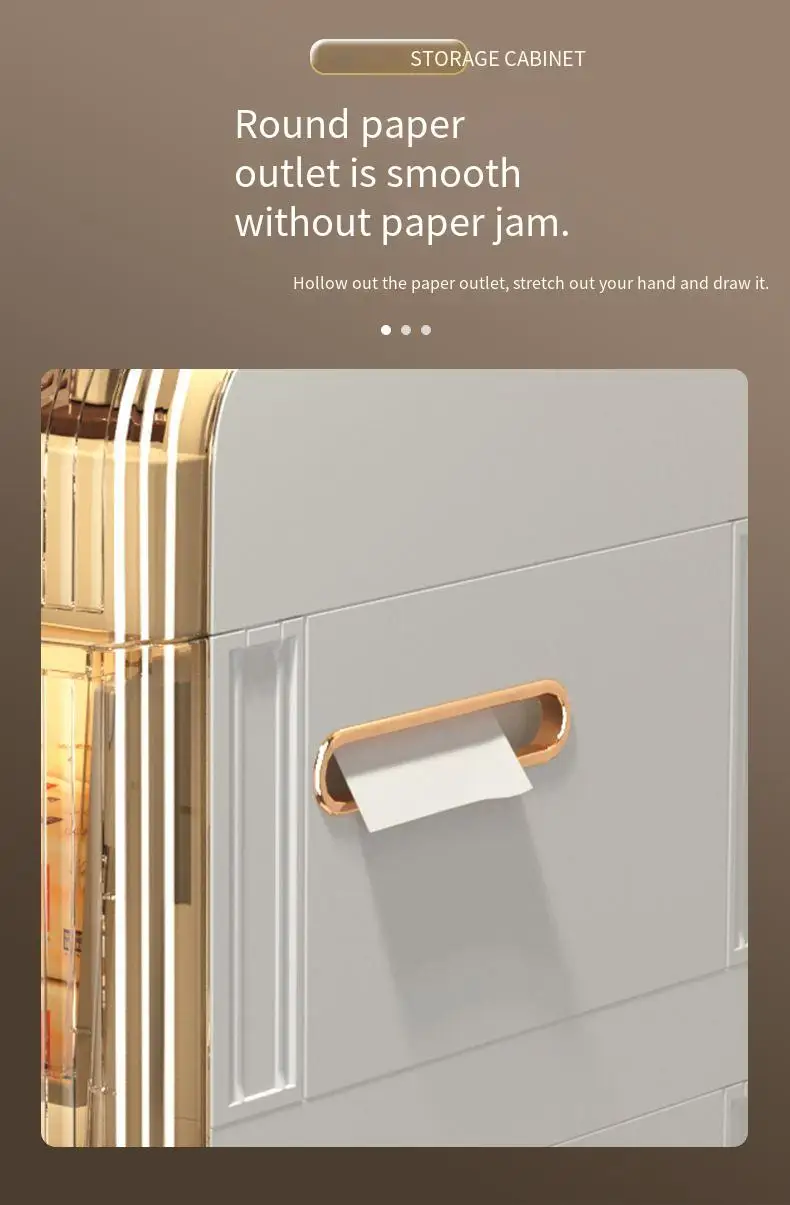 Multilayer Plastic Slit Drawer Storage Cabinet Household Toilet Gap ...