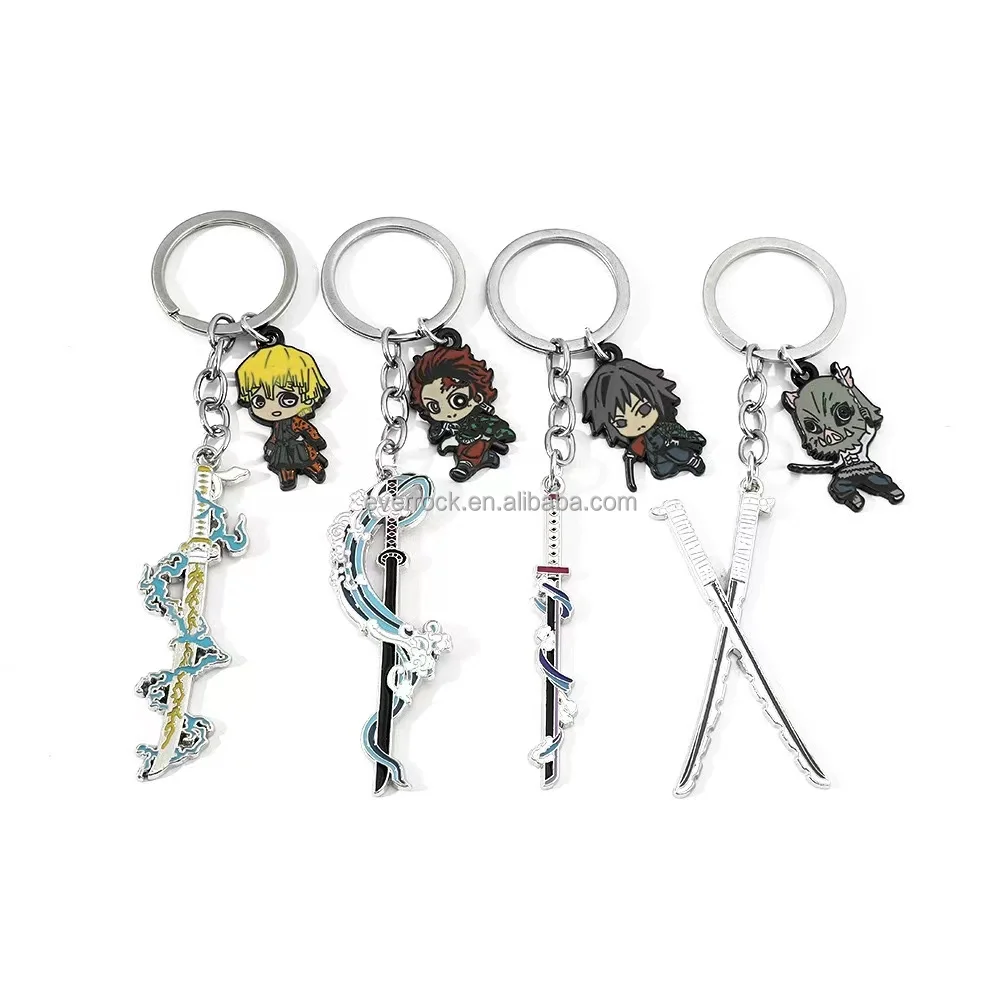 Wholesale Branded Keychain Metal Anime Keychain Japan Enamel Slayers ...