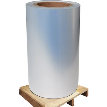 Self Adhesive Label Sheet 50um Matte Silver Pet Film Label Big Roll Pet ...