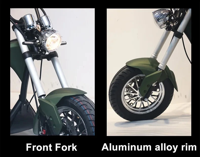 Electric Scooters Hulk Eec Coc Citycoco 1000w 2000w 3000w