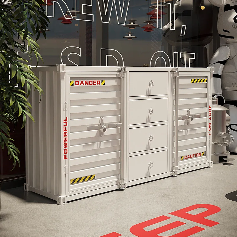 Customize Industrial Metal Cabinet Decorations bar Bedroom Container ...