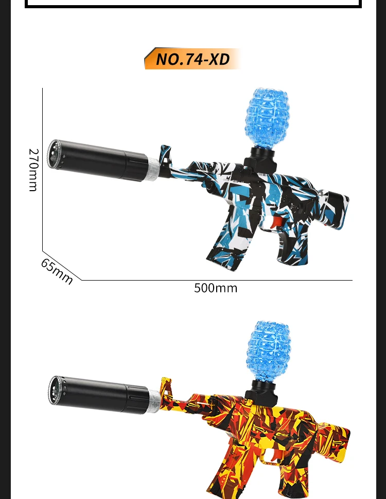 Ak477 Electric Water Bullet Guns Shooting Automatic Strong Water Gun ...