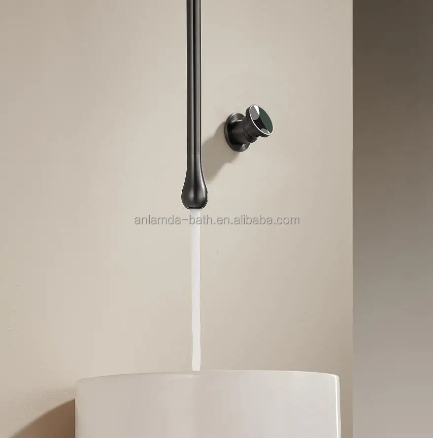 New Design Ceiling Faucet Brass Basin Faucet Water Drop Tap Bathroom ...
