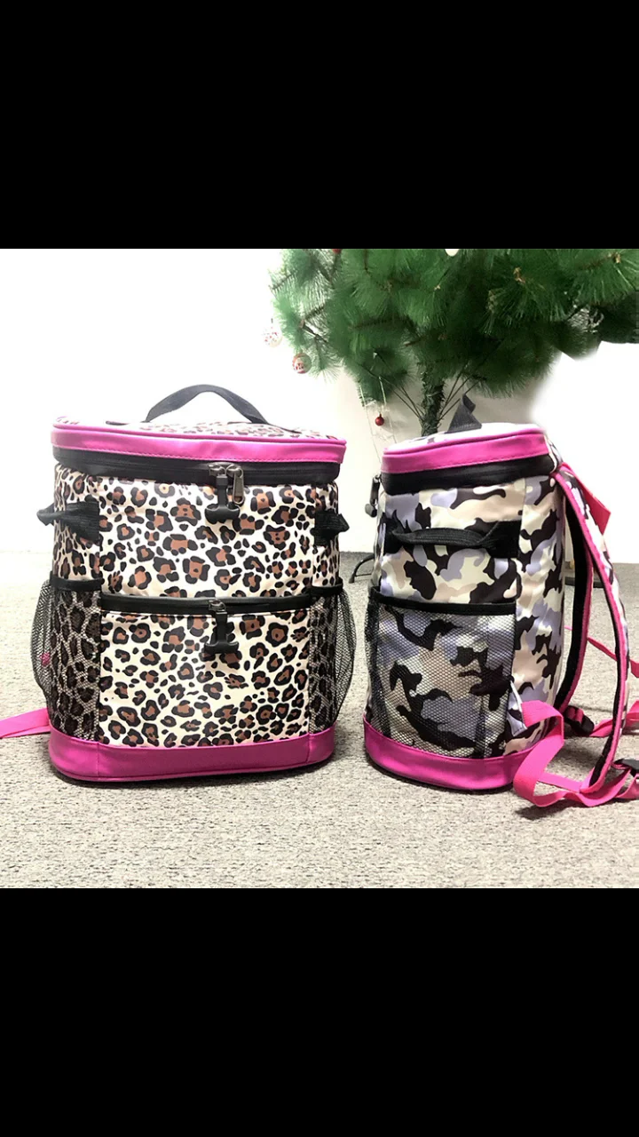 New Ice Bag Leopard Print Camouflage Backpack Outdoor Picnic Insulation ...