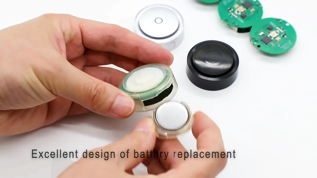 Scie5 Small Size Sos Programmable Push Button Ble 5.0 Ibeacon Eddystone ...