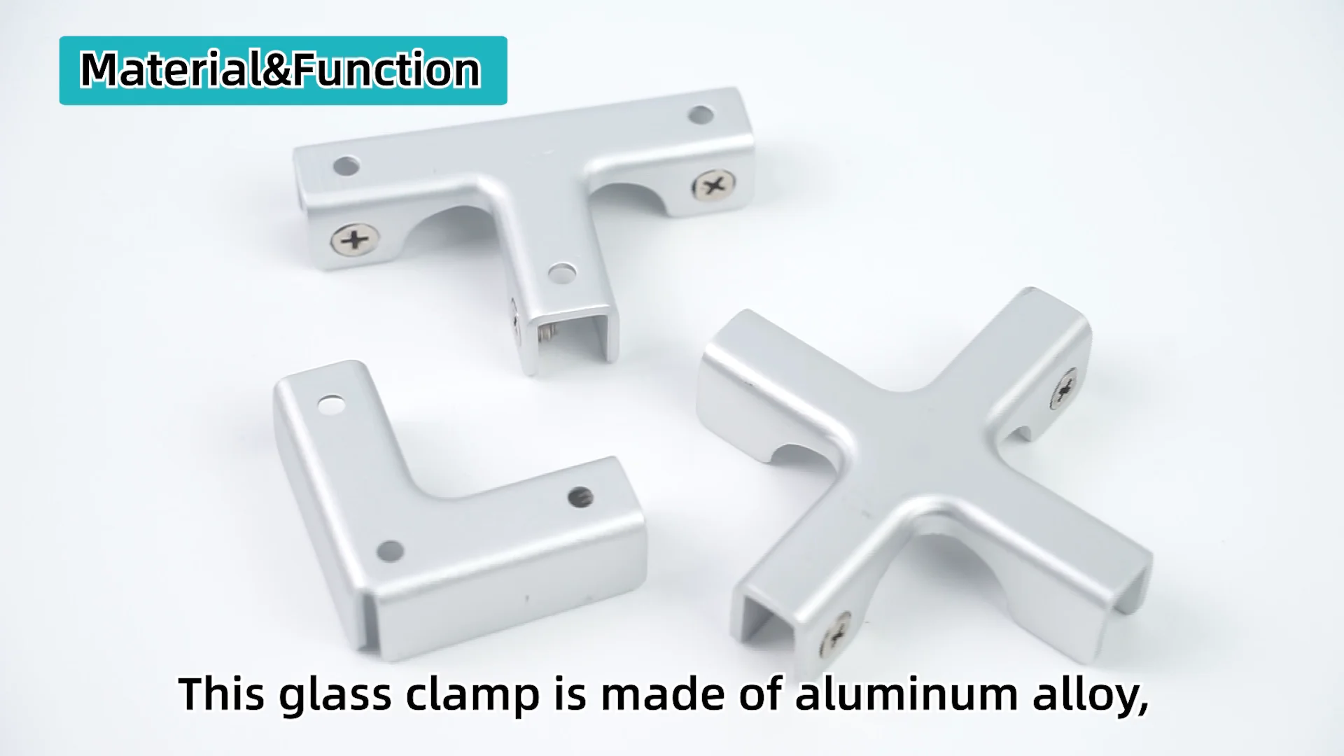 Aluminum Glass Adjustable Panel Brackets Glass Corner Connector 4 Way ...