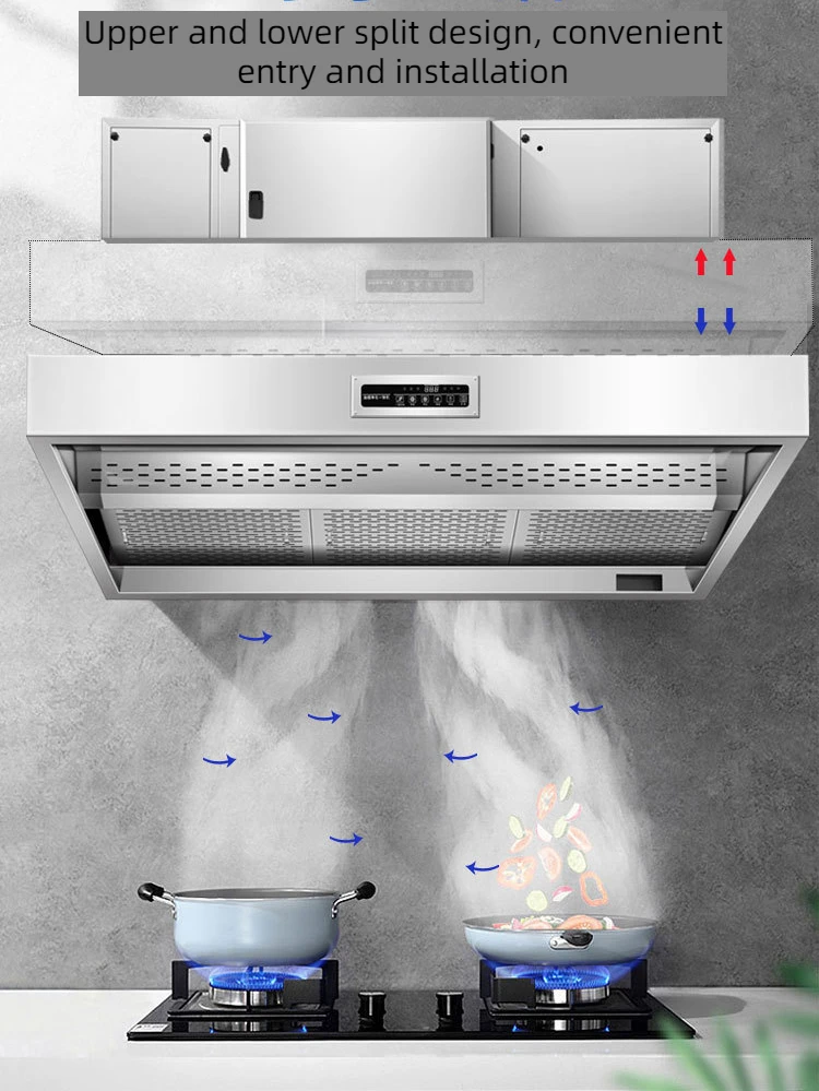 External Circulation Commercial Range Hood Kitchen Hotel and Restaurant ...