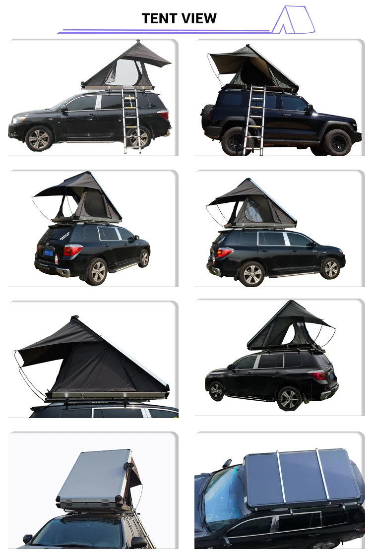 Off Road 4x4 Side Open 2-3 Person Clamshell Rooftop Tent